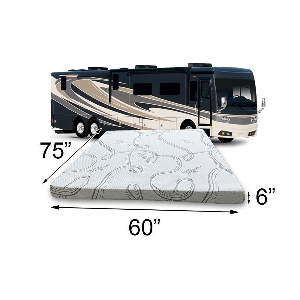RV Short Queen Mattress Memory Foam Mattress FoamRush